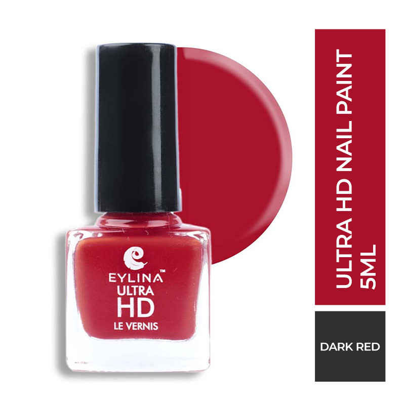 Buy Eylina Ultra HD Nail Polish - NPF73 - Dark Red Online | Purplle