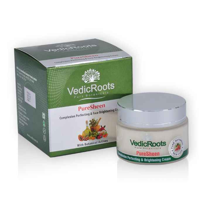 Vedic Roots PureSheen Complexion Perfecting & Face Brightening Cream-50g