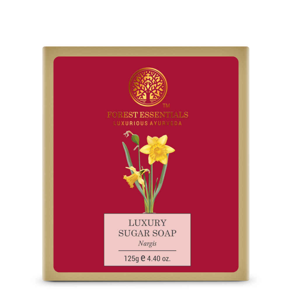 Forest Essentials Luxury Sugar Soap Nargis 125 gms