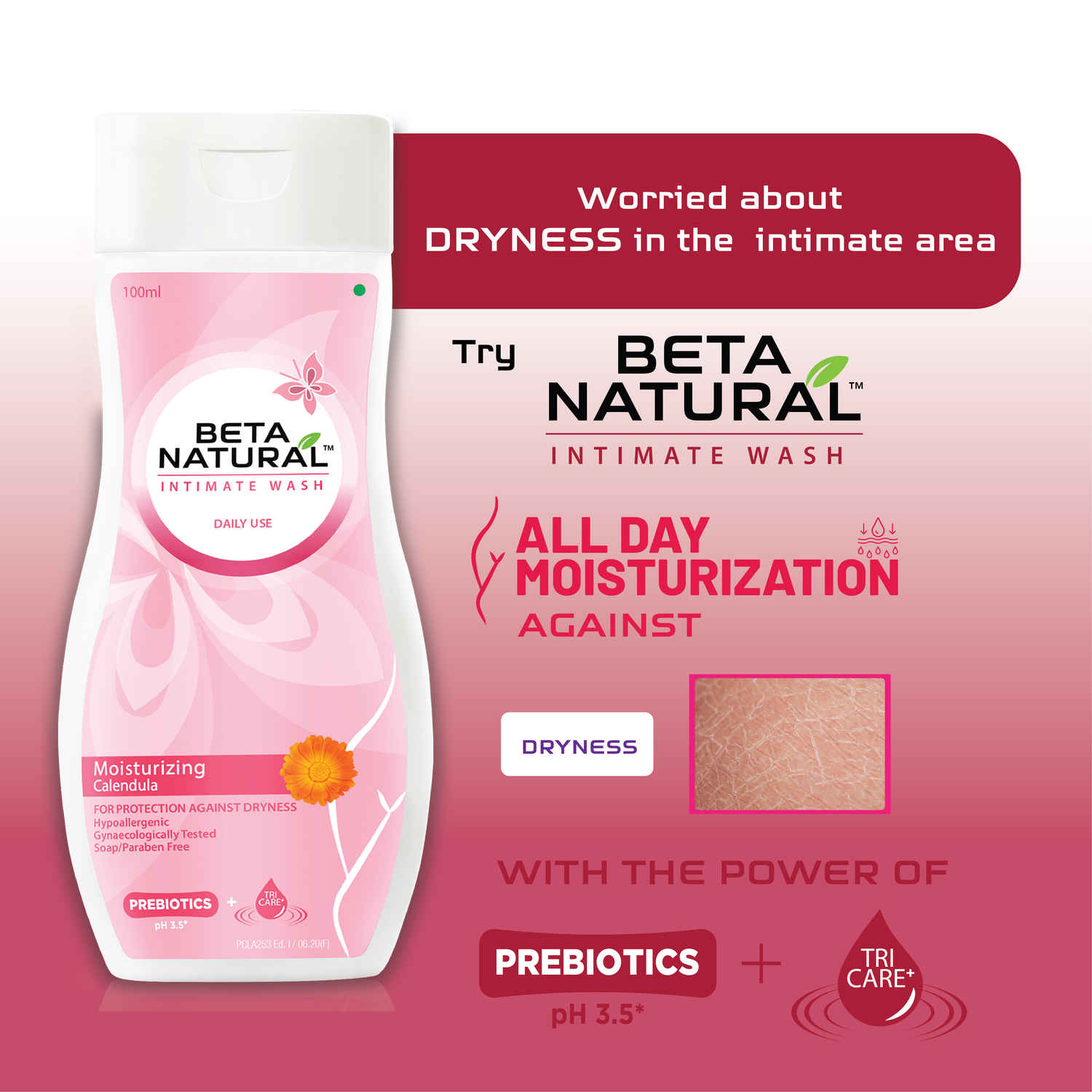 Mederma Beta Natural Intimate Wash - Moisturizing Calendula
