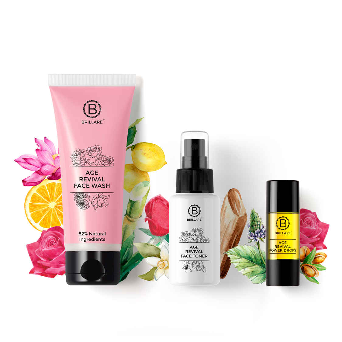 Brillare Age Revival Complete Skin Care Kit For Ageing Skin