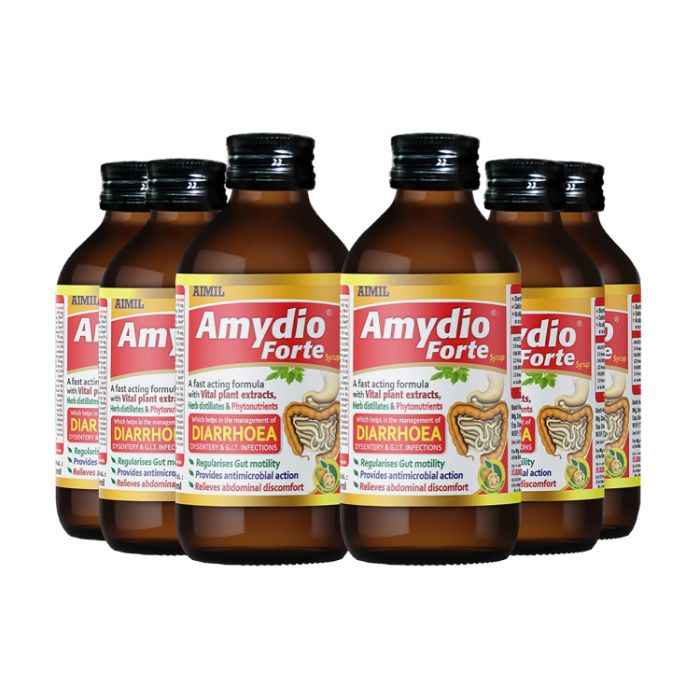 AIMIL Amydio Forte Syrup for Diarrhoea & Dysentery| Energizes body by ...