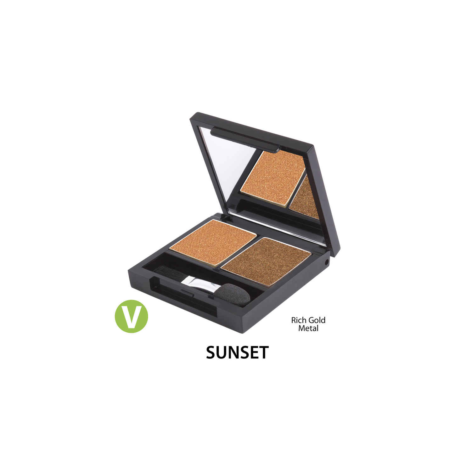 Zuii Organic Certified Flora Eyeshado -DUO Pallet - Sunset