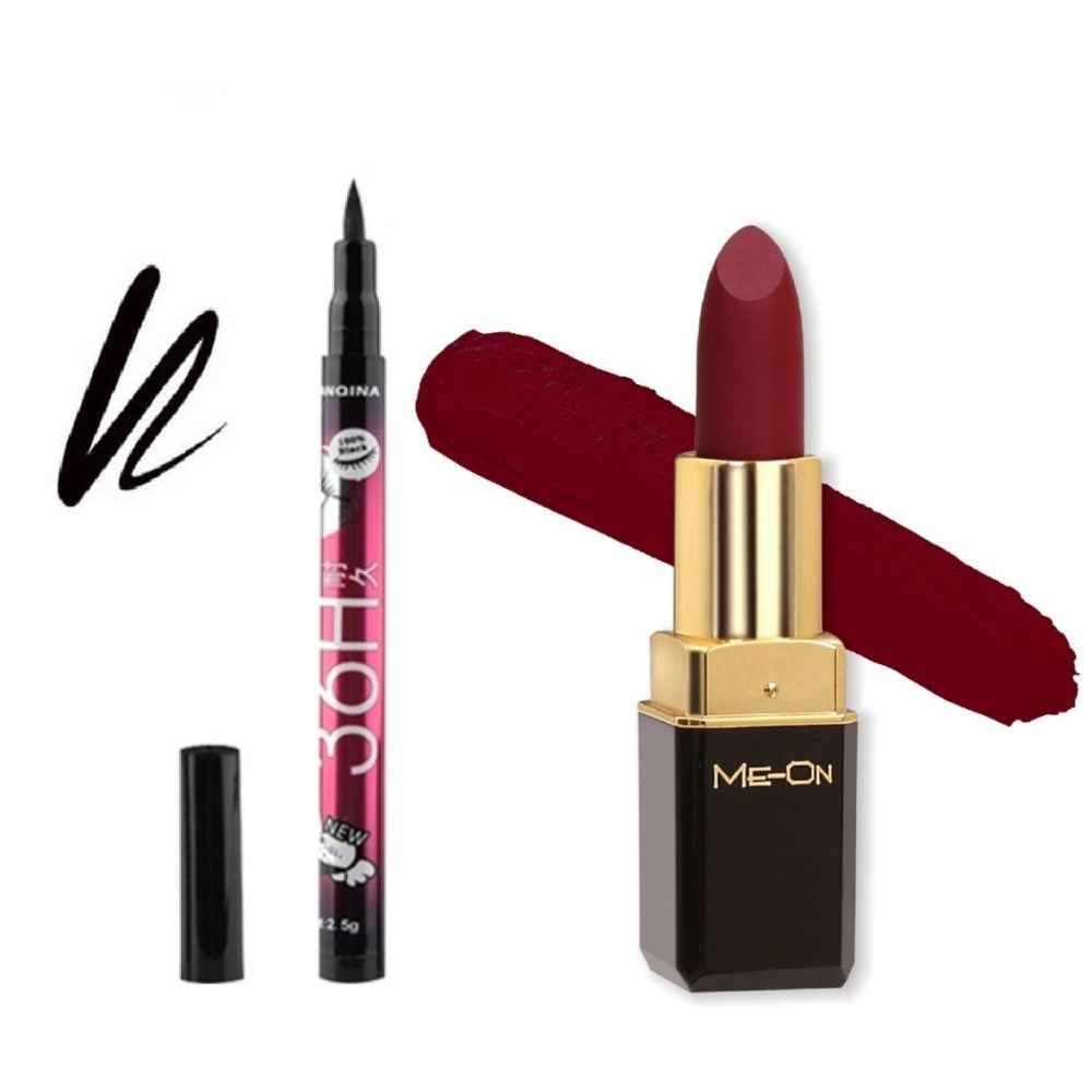 Me-On Pack of 8H Longlasting Color Addict HD Matte Lipstick Shade#6 and ...