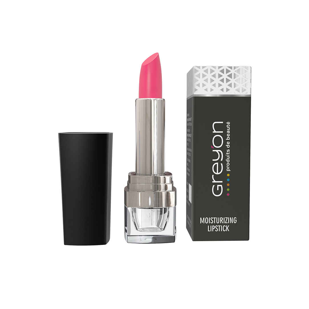 Greyon Cosmetics SALMON PINK moisturizing lipstick glossy LS141