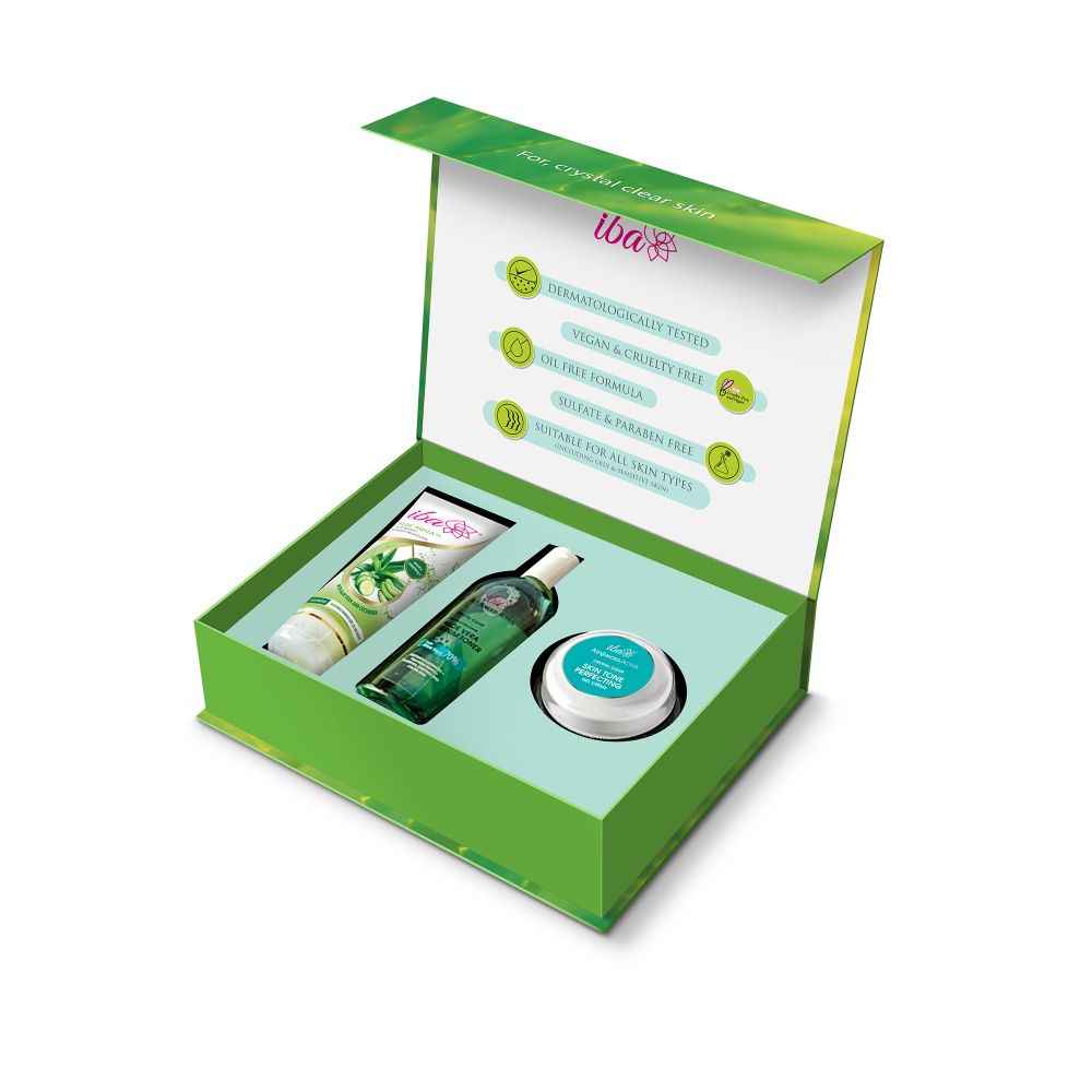 Iba CTM Kit (Cleanse-Tone-Moisturize) for Crystal Clear Skin