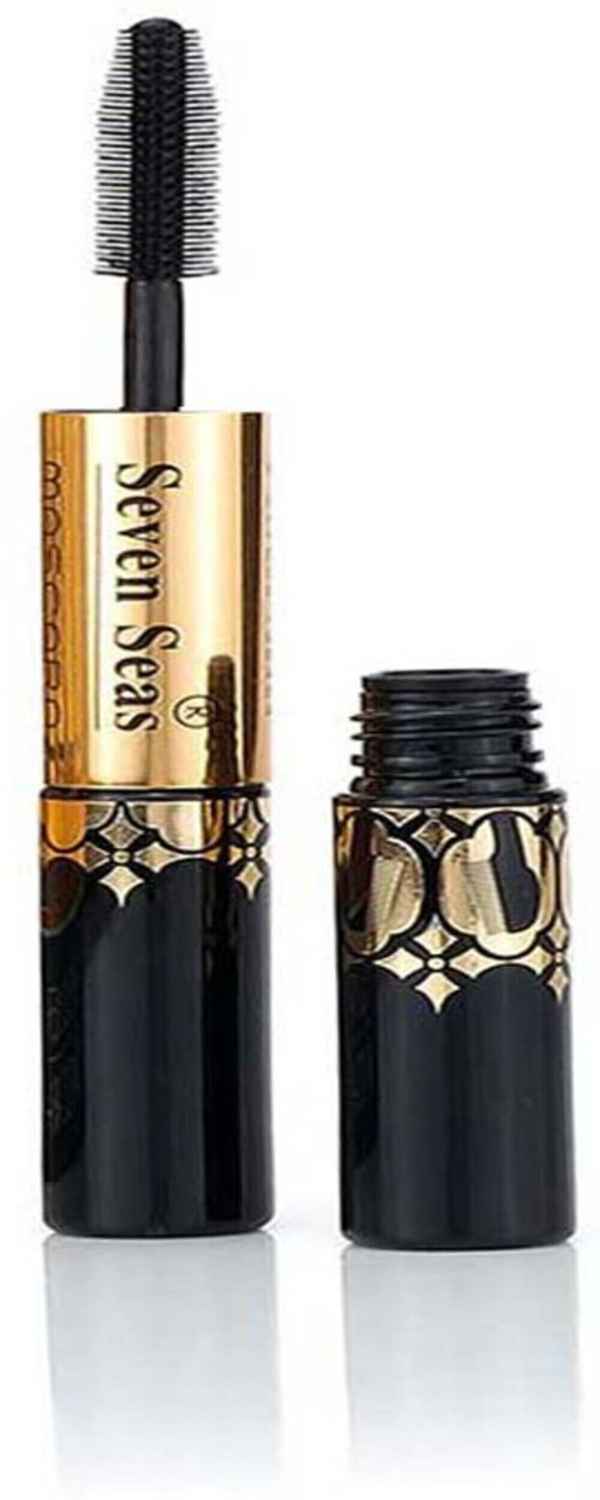 Seven Seas 2 In 1 Eyeliner Mascara (Black)