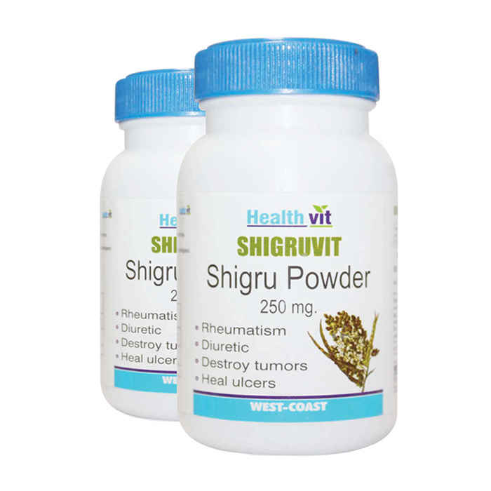 Healthvit Shigruvit Shigru Powder 250 Mg 60 Capsules (Pack Of 2)
