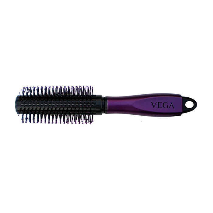 Buy VEGA Round Brush With Cleaner (E18-RB) Online | Purplle