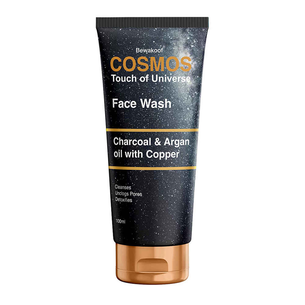 Cosmos by Bewakoof Face Wash Activated Charcoal & Argan Oil with Copper ...
