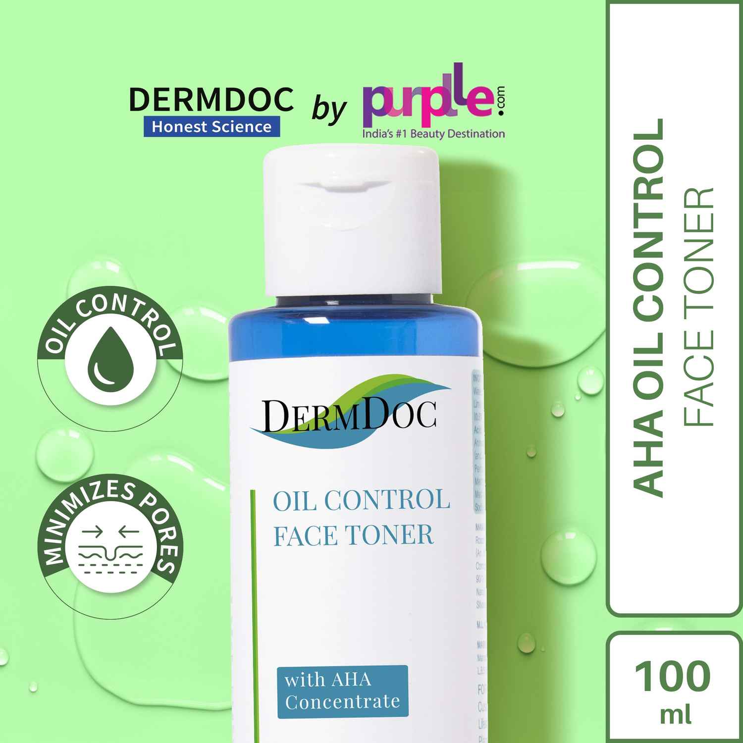 Buy DermDoc Oil Control Face Toner with AHA Concentrate (120ml) Online ...