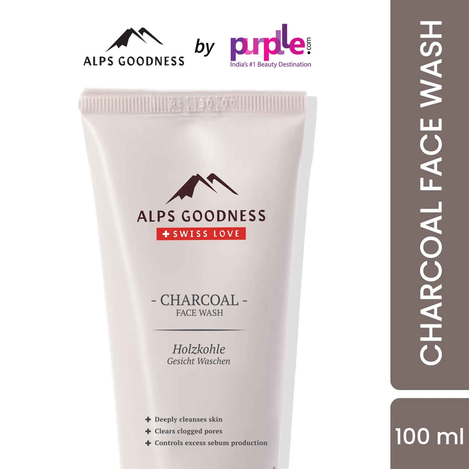 Buy Alps Goodness Charcoal Face Wash (100 ml) Online | Purplle