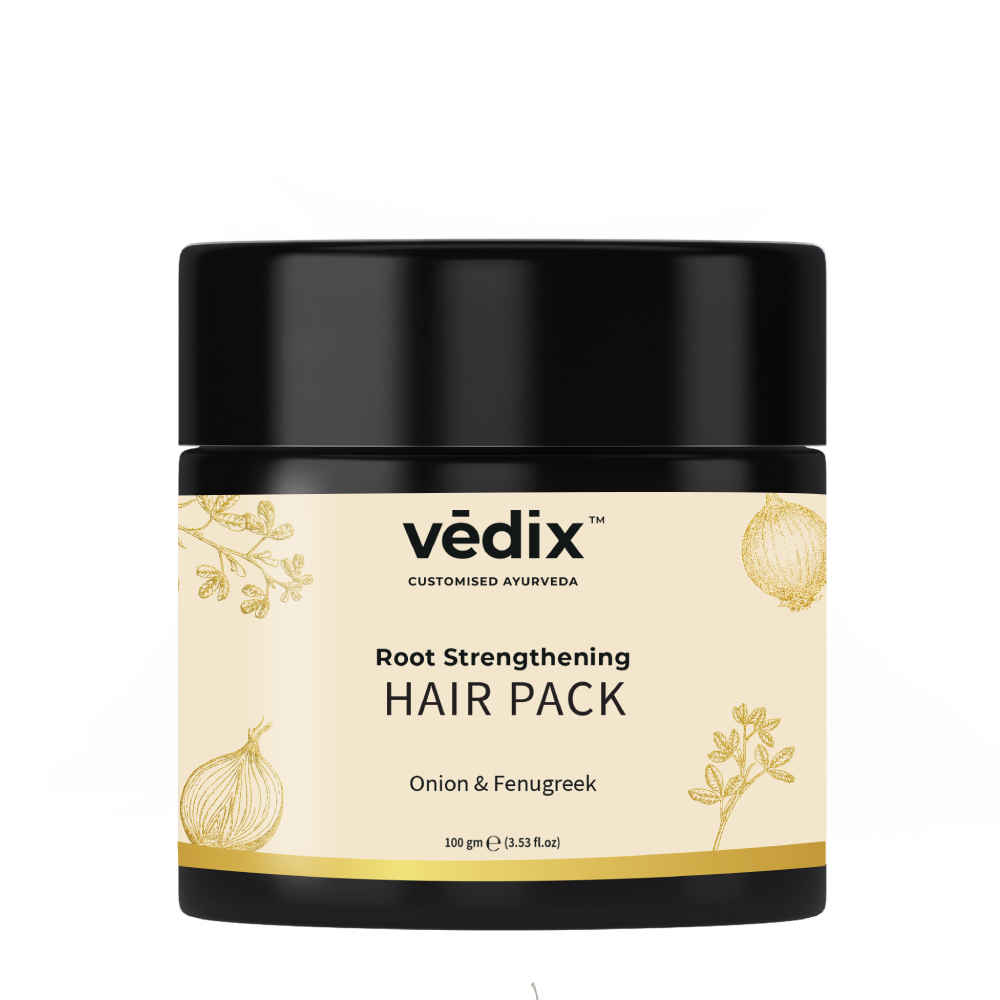 Vedix Ayurvedic Hair Pack For hair fall, Onion + Fenugreek Root ...