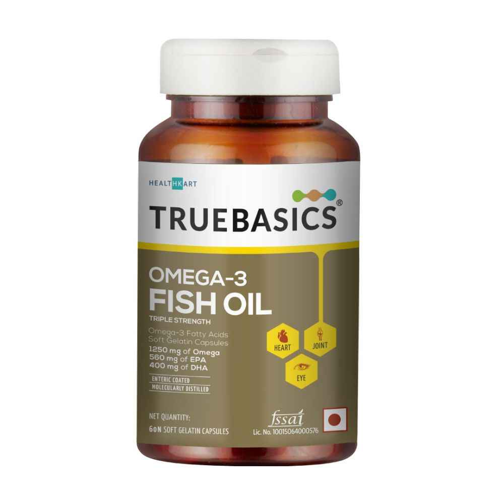 TrueBasics Omega-3 Fish Oil, 60 Softgels