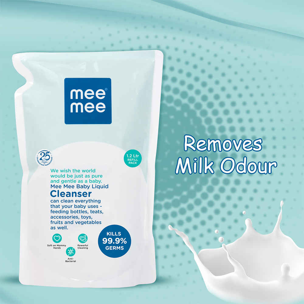 Mee Mee Anti-Bacterial Baby Liquid Cleanser (1.2 L - Refill Pack)