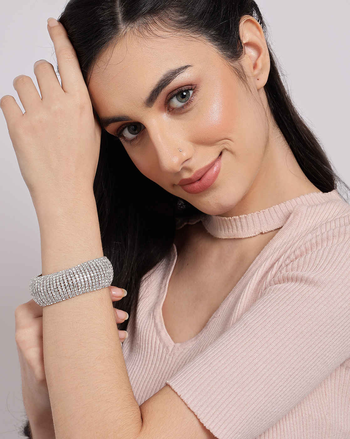 SOHI Silver Designer Bracelet