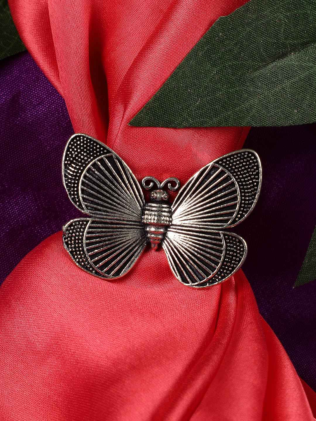 Butterfly Inspired German Silver Adjustable Ring
