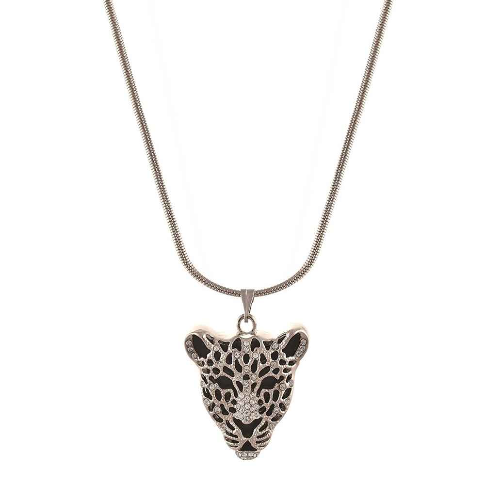 Crunchy Fashion Crunchy Fashion Oxidised Gold-plated Tiger Design ...