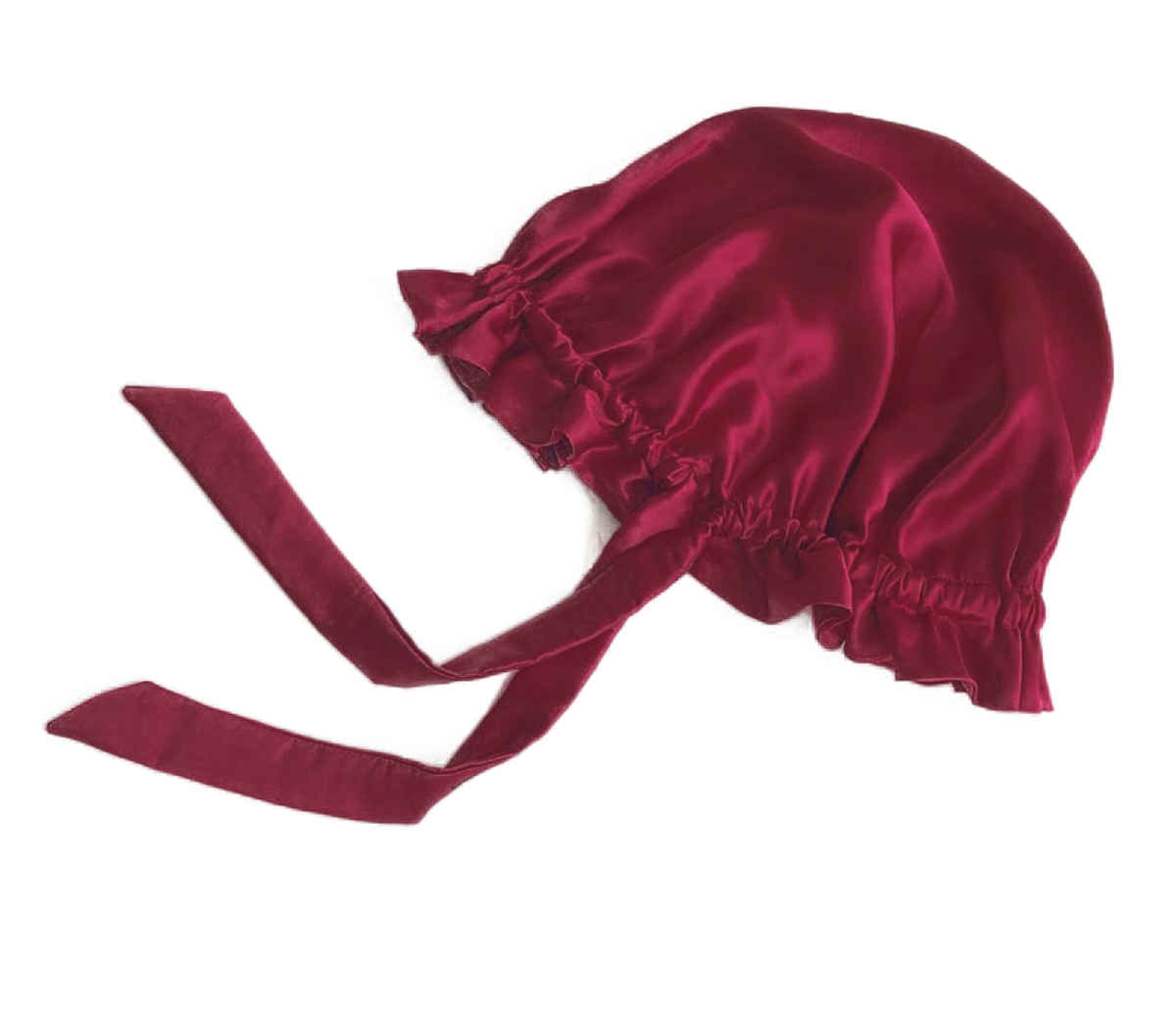 Mueras Luxury Hair Bonnet Sleeping Cap Maroon