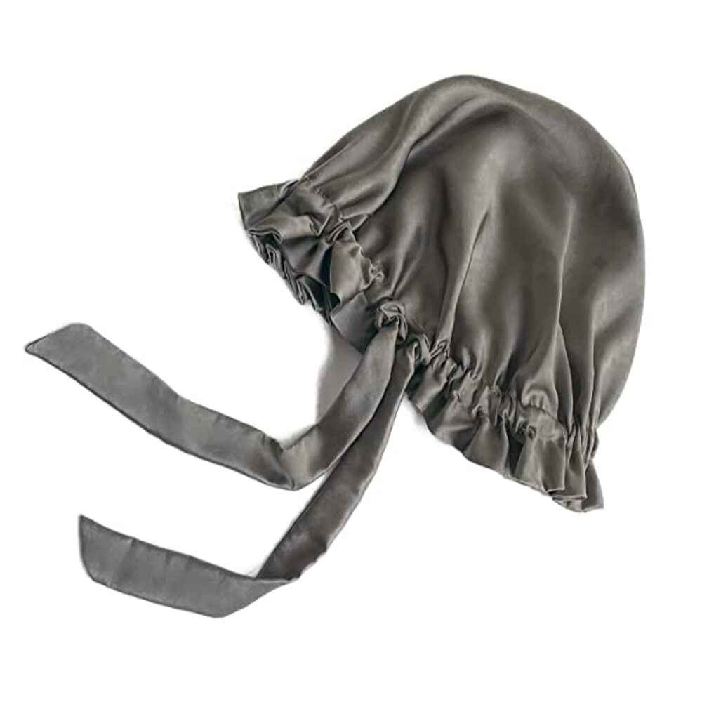 Mueras Luxury Hair Bonnet Sleeping Cap Slate Grey