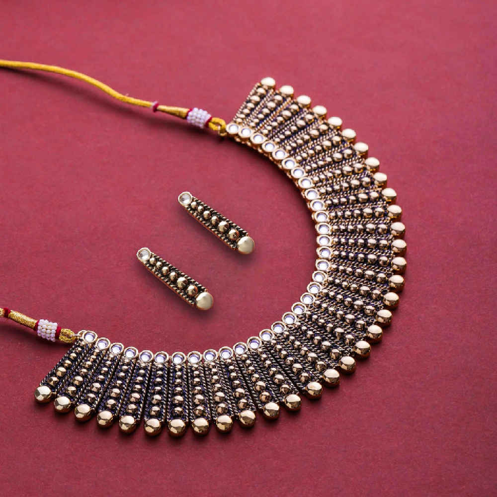 Estele Gold Plated Traditional Adorn Jewellery Set for Women