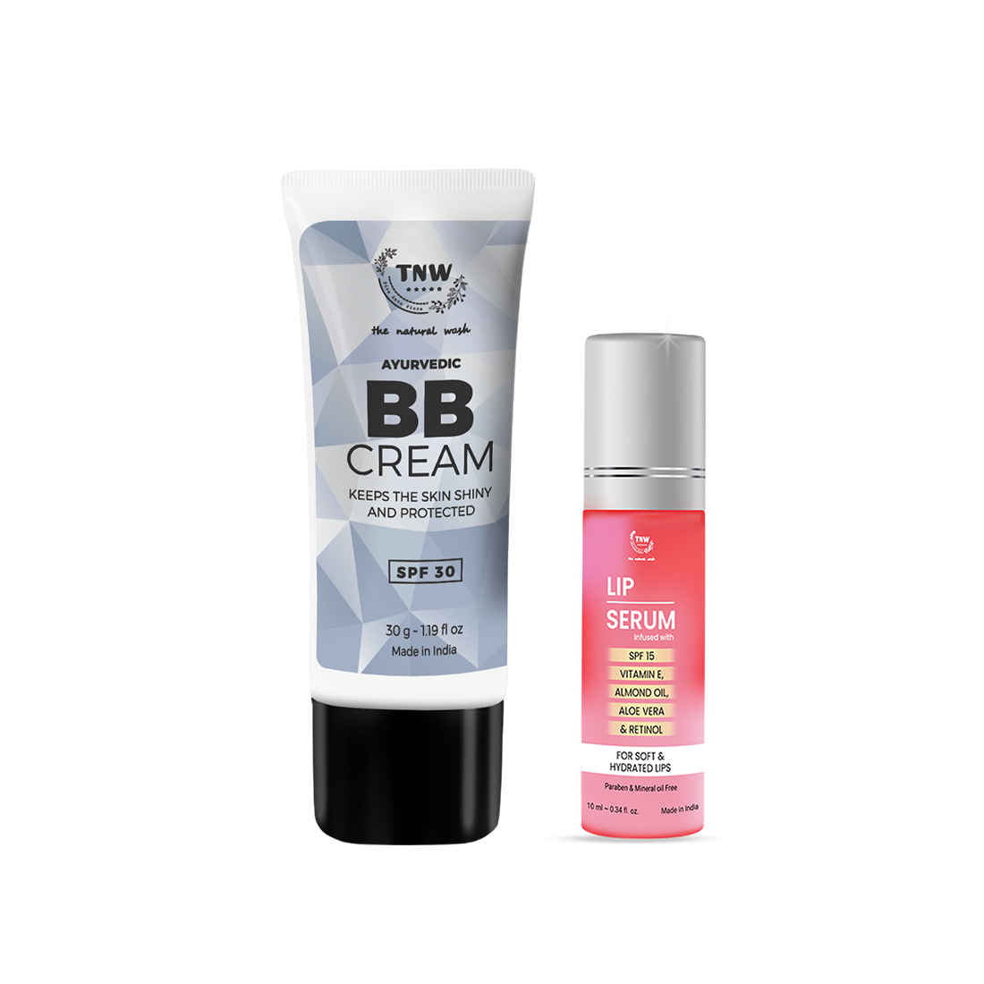 Combo of 2- BB Cream 30gm + Lip Serum 10ml