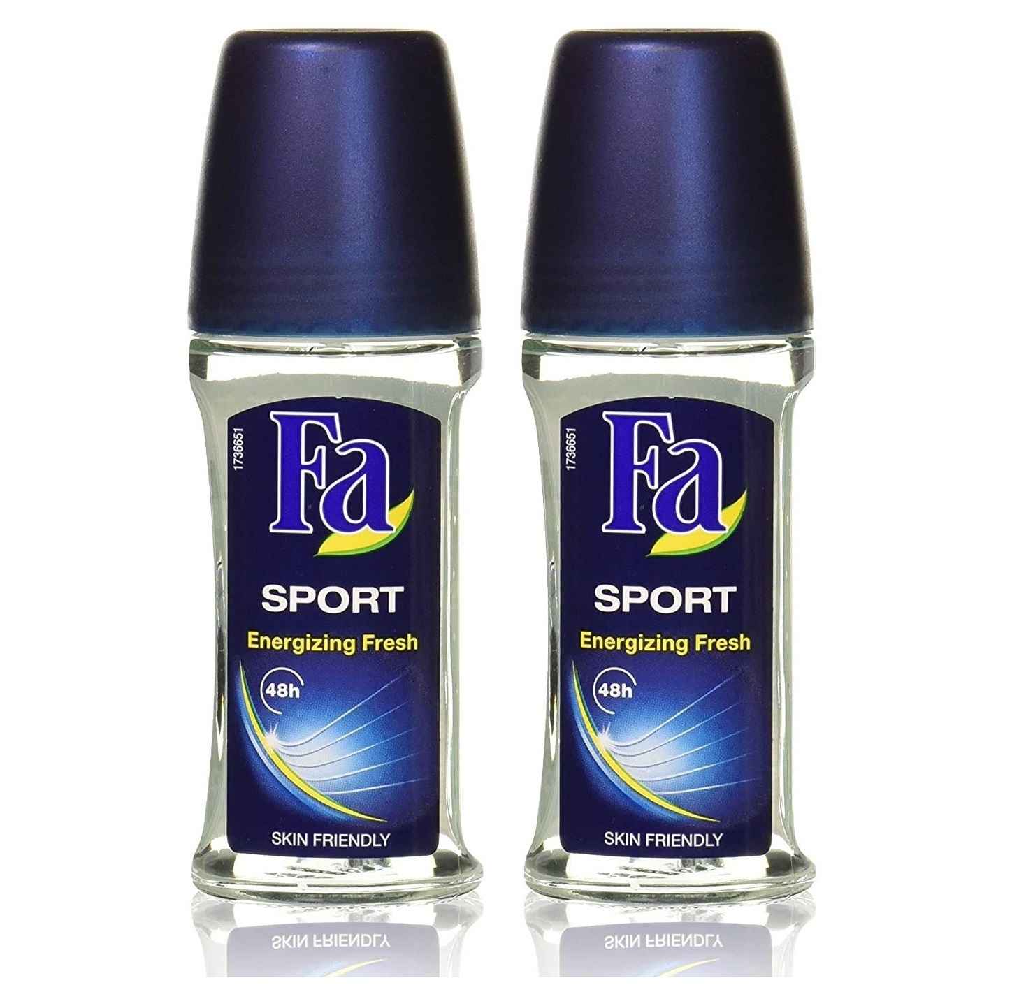 FA Pack of 2 Anti-Perspirant Roll On- Sport Energizing Fresh, Skin ...