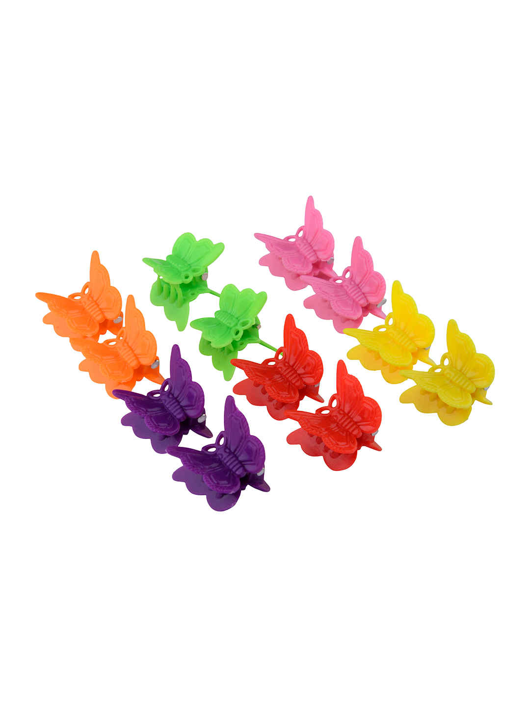 Lilly & Sparkle Multi Colour Butterfly Mini Claw Clips Set Of 6