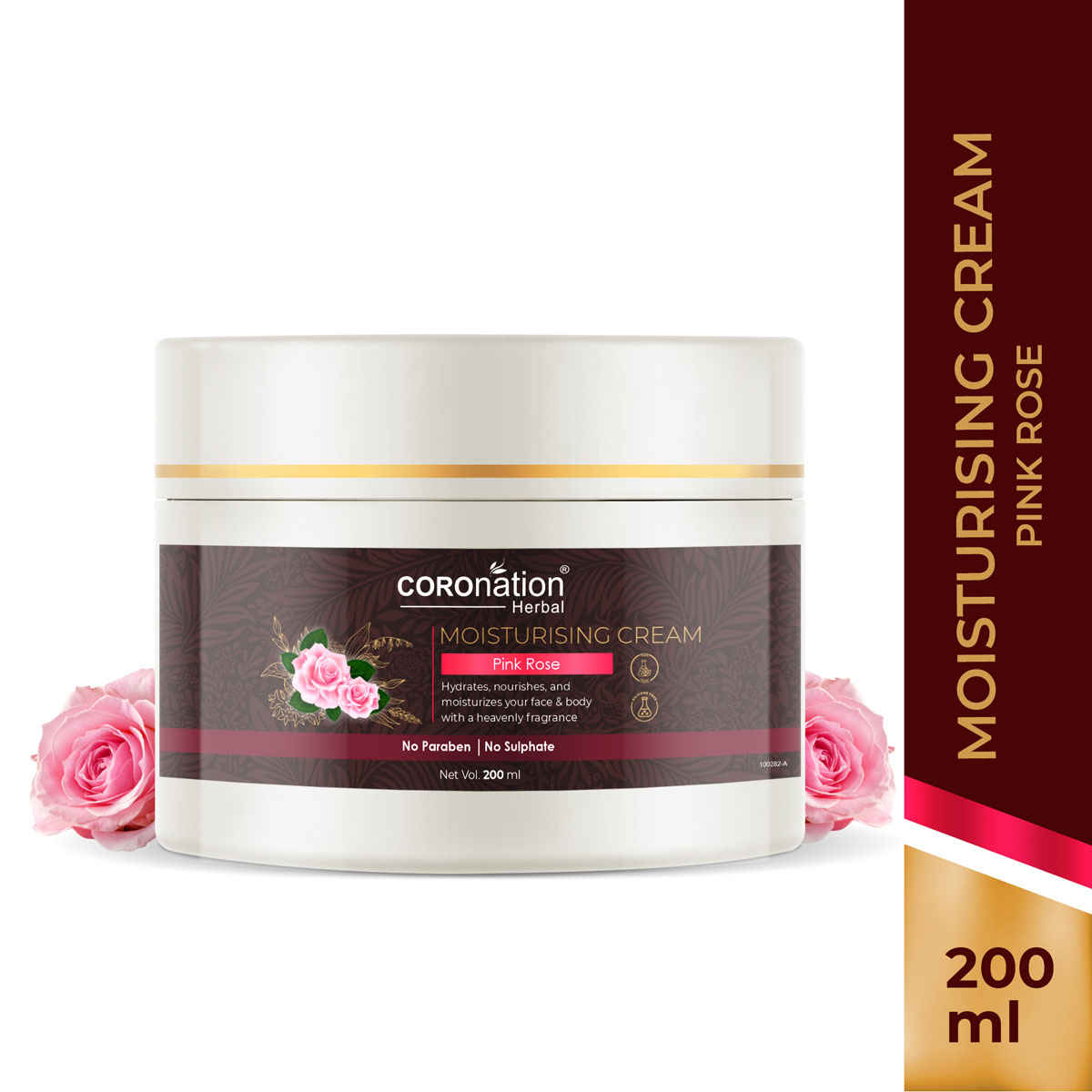 COROnation Herbal Pink Rose Moisturising Cream - 200 ml