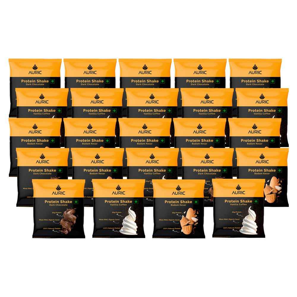 Auric Natural Protein Sachets | Cleanest & Tastiest Protein Powder Ever ...