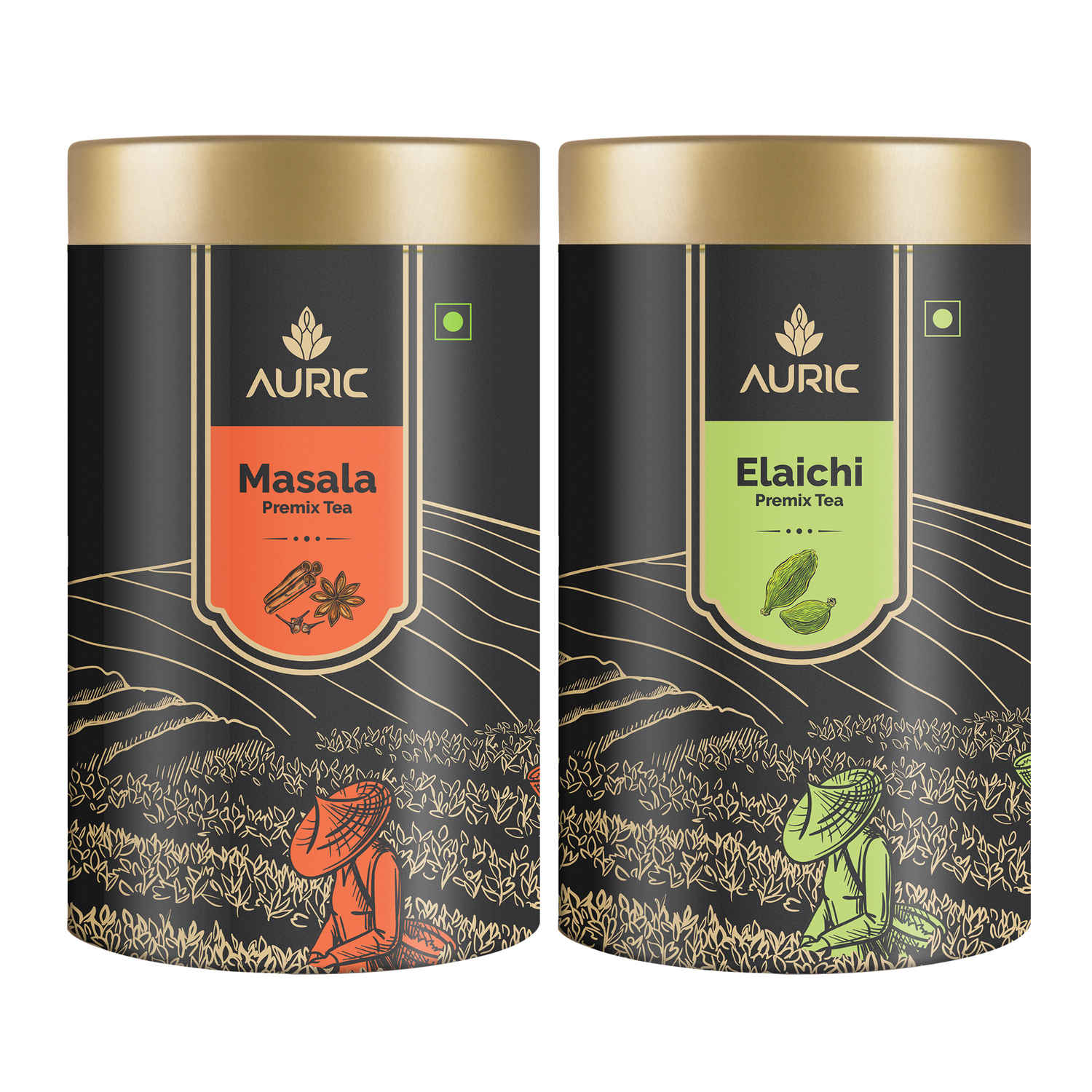 Auric Premix Tea Gift Set with Elaichi Premix Tea, Masala Premix Tea ...
