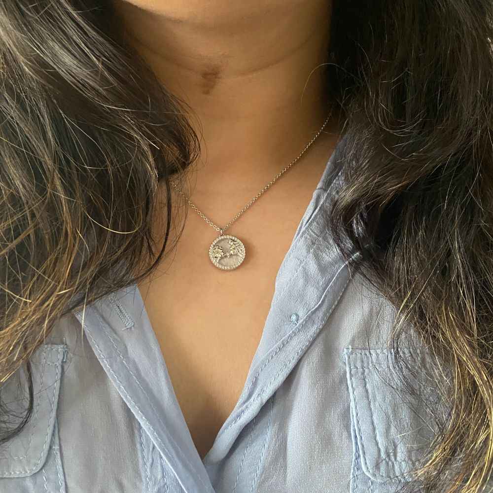 Mozaati Gemini Zodiac Pendant - Silver
