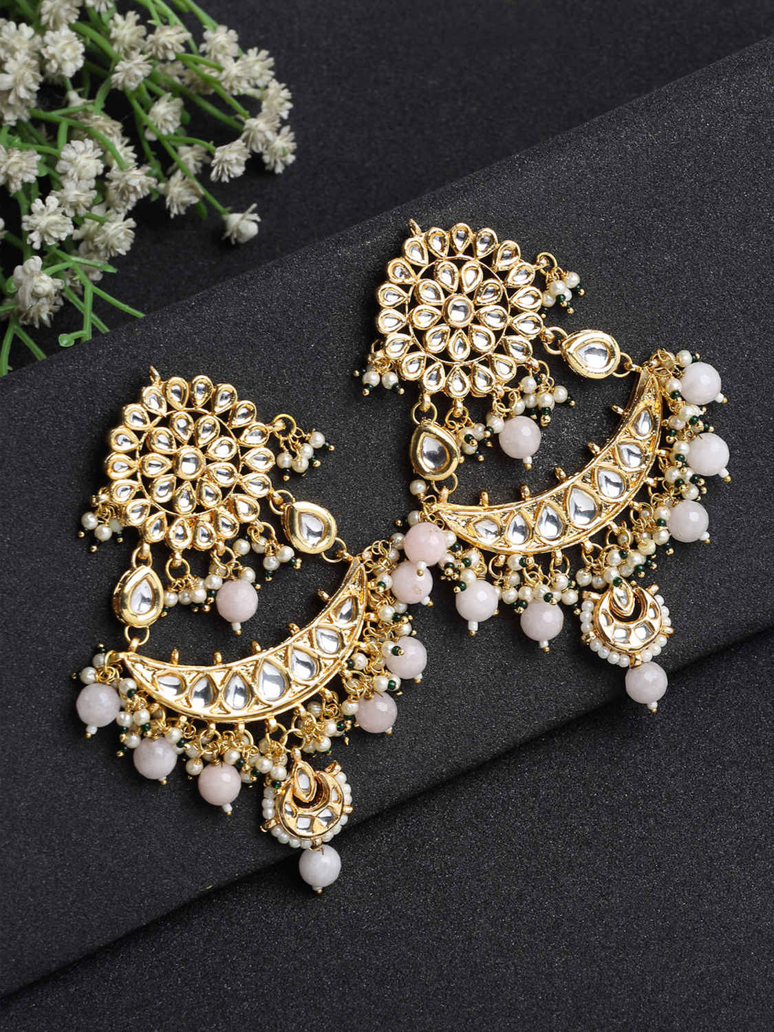 Ruby Raang Kundan Earrings - A380-22