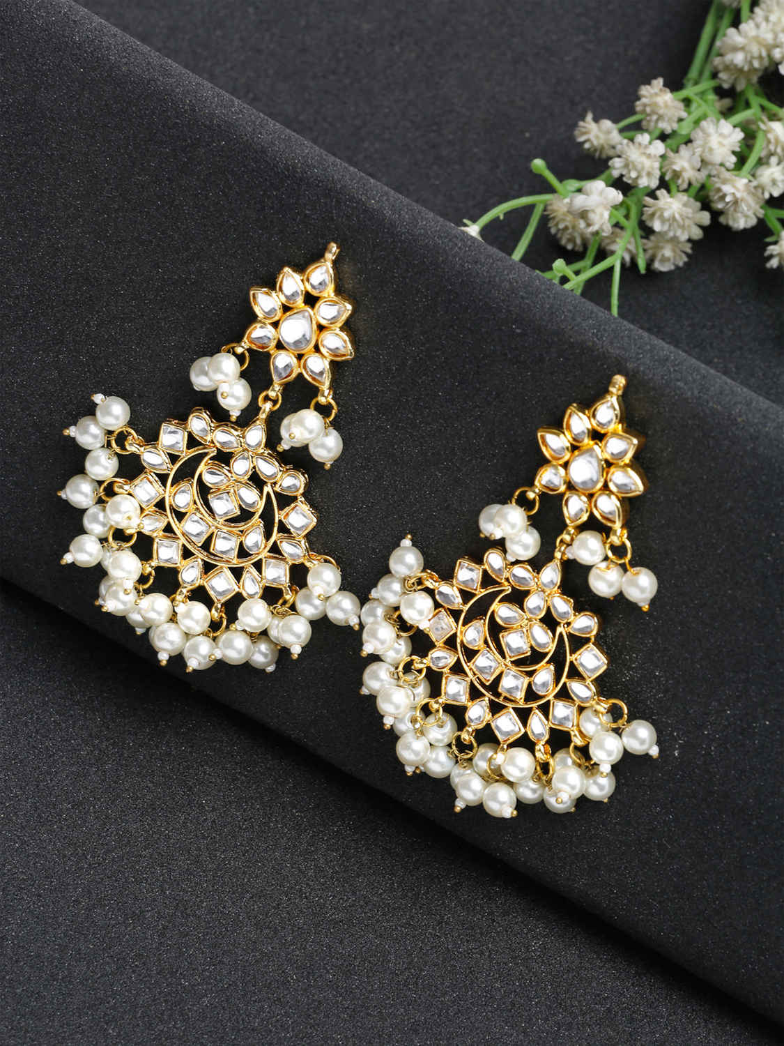 Ruby Raang Kundan Earrings - A380-95