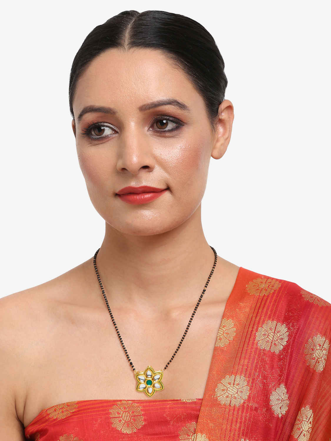 Ruby Raang Kundan Mangalsutra - RUBY M132
