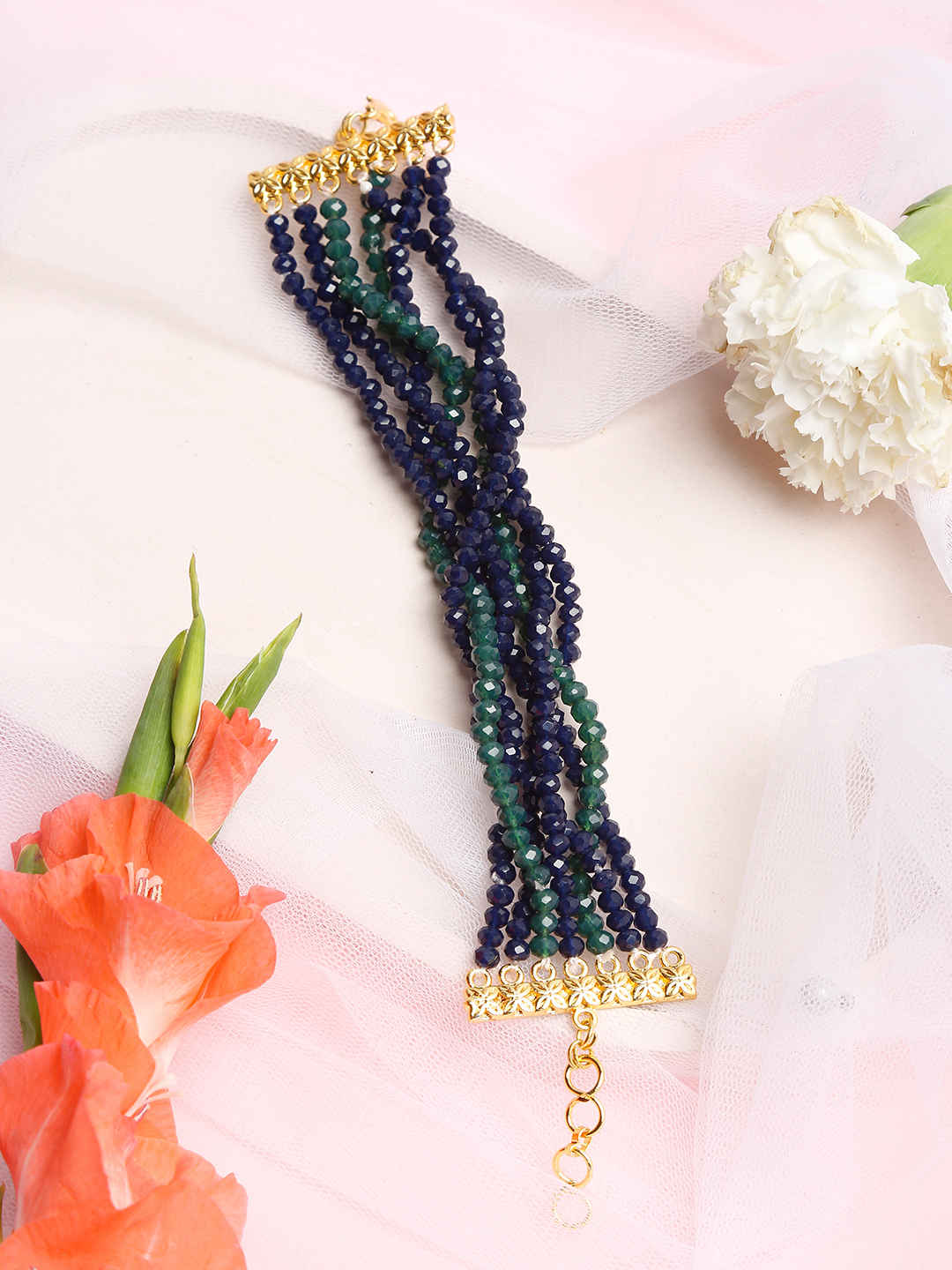 Ruby Raang Blue and Green Bracelet - RUBY M109