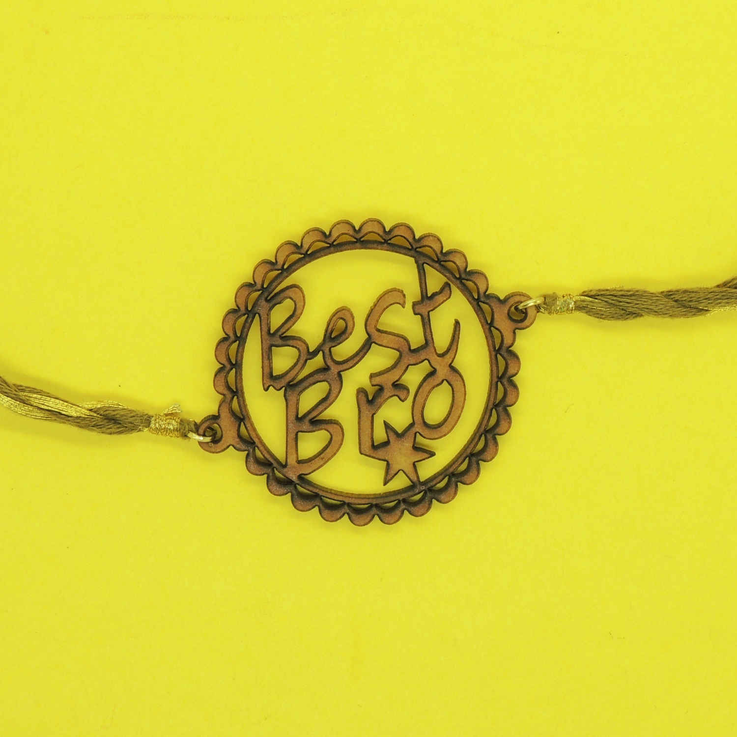 Johori India Best Bro' Text Rakhi