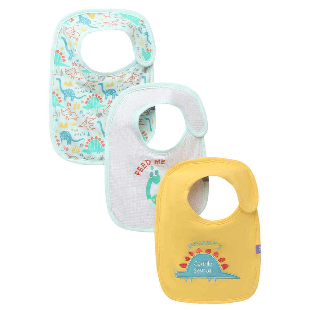 Mi Arcus Dino Print Toddler Bib (Pack of 3)
