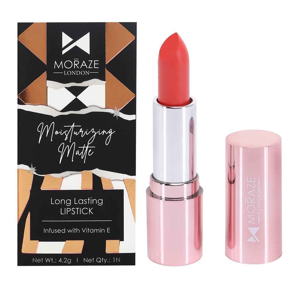 Moraze Moisturizing Matte Lipstick, Firepower