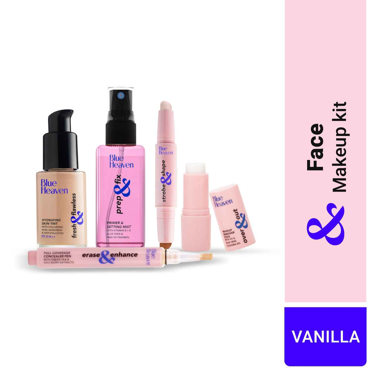Blue Heaven & Face Makeup Kit | Concealer | Foundation | Highlighter ...