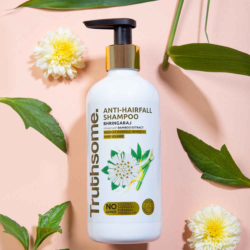 Truthsome Anti-Hairfall Shampoo with Bhringaraj and Bamboo Extract, No ...