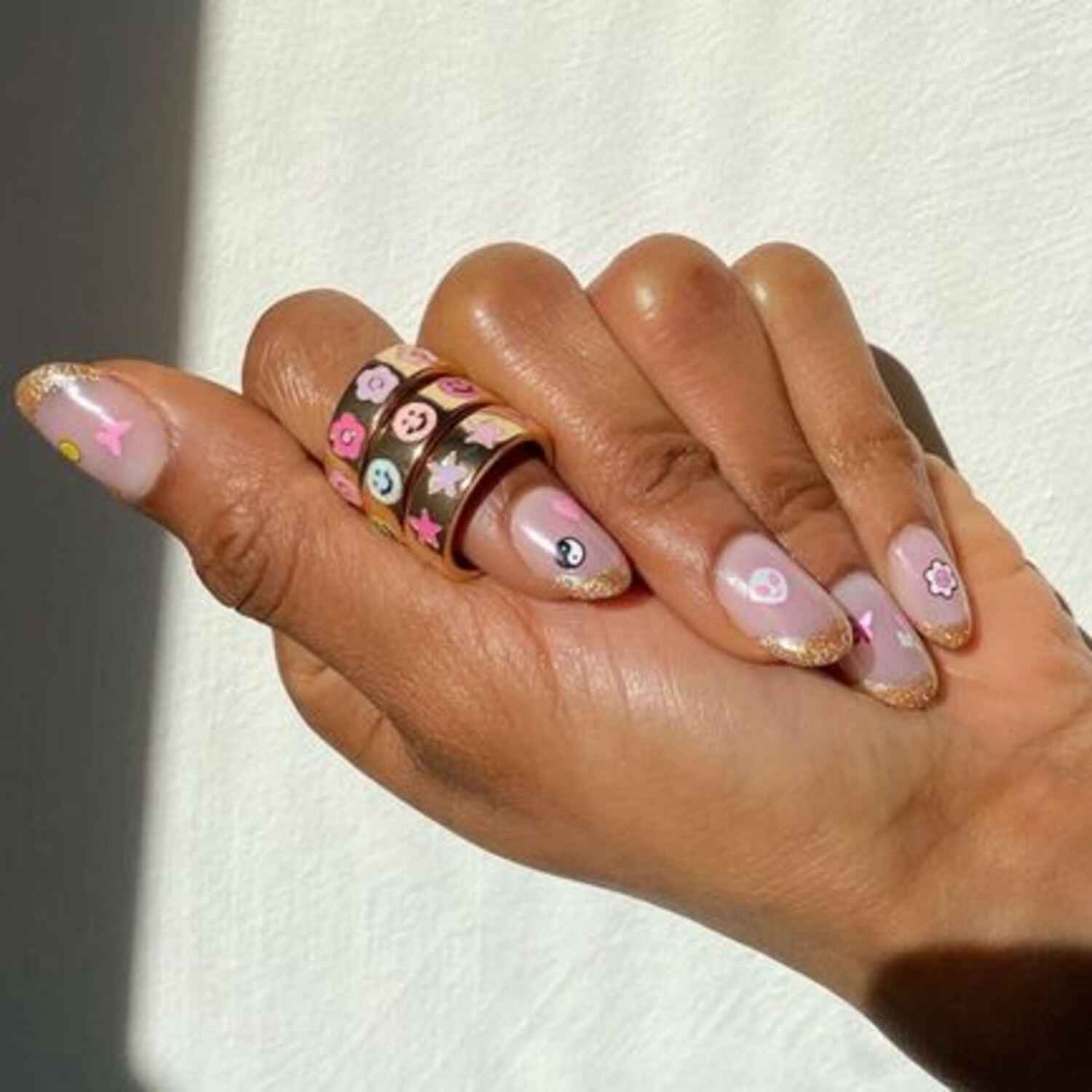 Smiley Band Ring - Multicolour