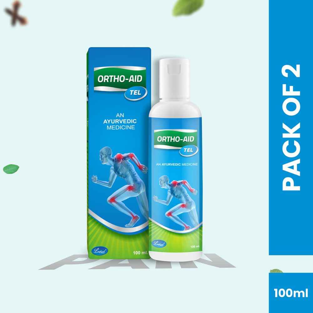 ORTHO AID Ayurvedic Oil for Joints & Muscle Pain Relief 100ml Pack of 2