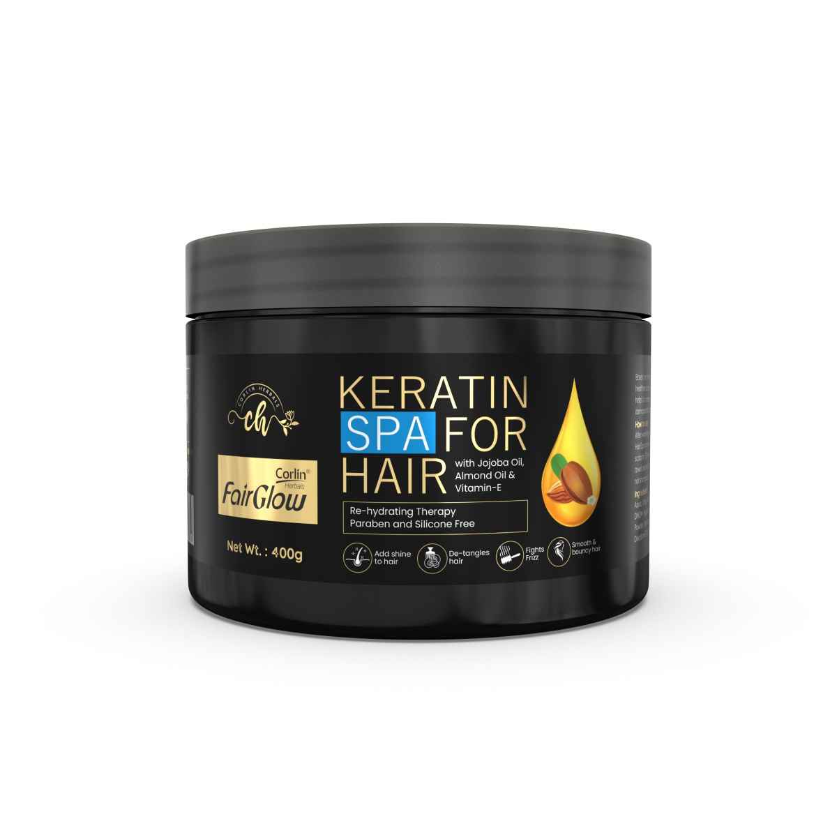 Corlin Fair Glow Keratin Hair Spa 400g