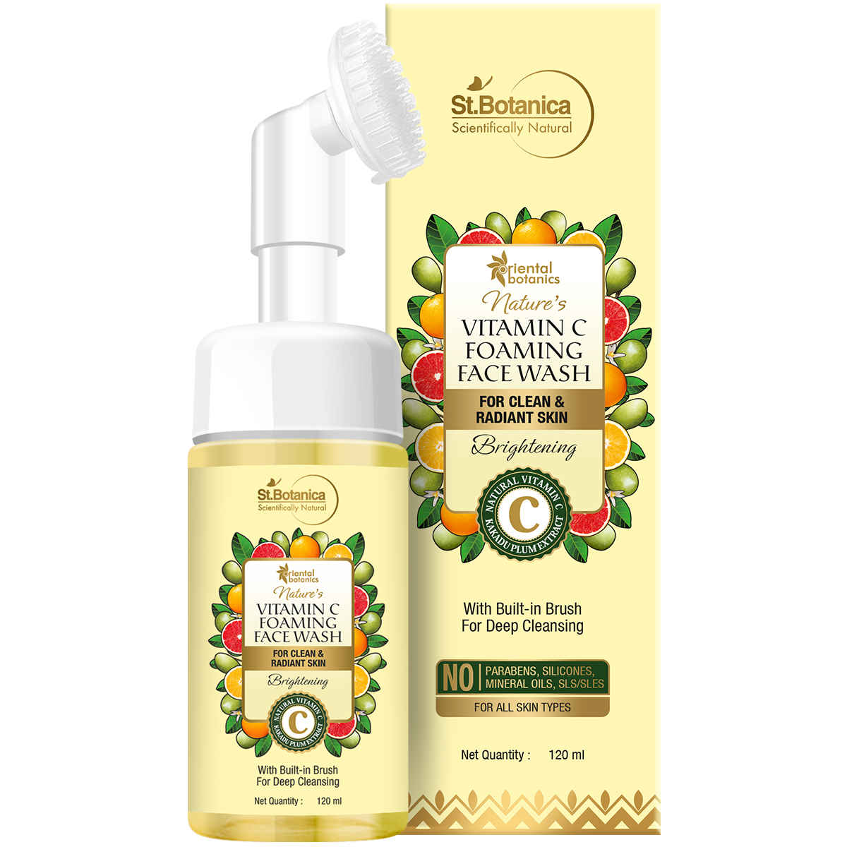Oriental Botanics Nature's Vitamin C Foaming Face Wash with Built-in ...