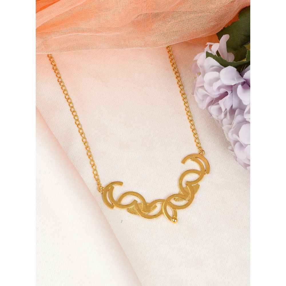 Silvermerc Gold Plated Prosperity Pendant Chain