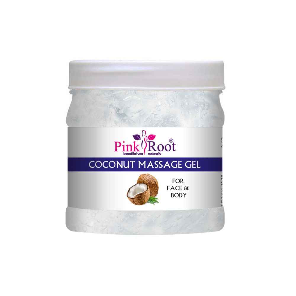 Pink Root Coconut Massage Gel for Instant Glow, Skin Lightening, Anti ...