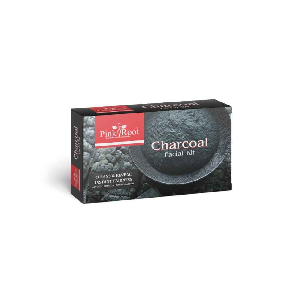 Pink Root Charcoal Facial Kit 80gm