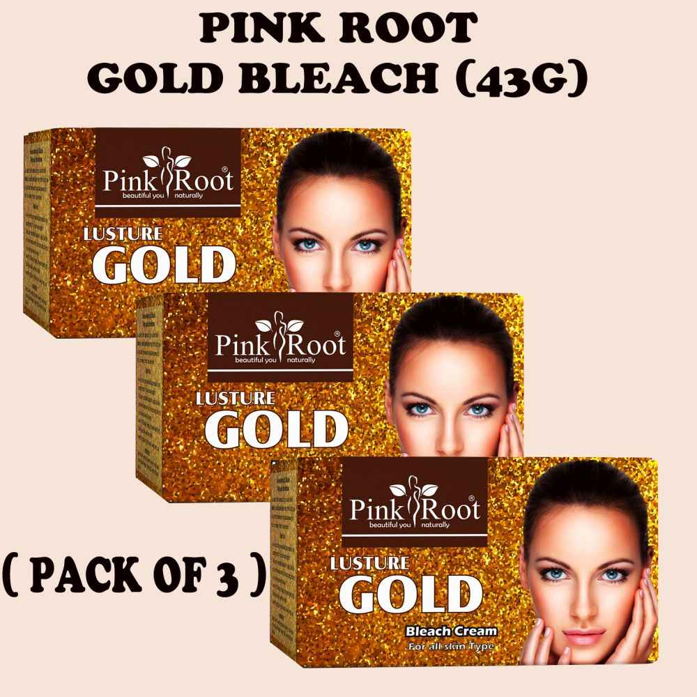 Pink Root Gold Bleach Cream 50gm, Pack of 3