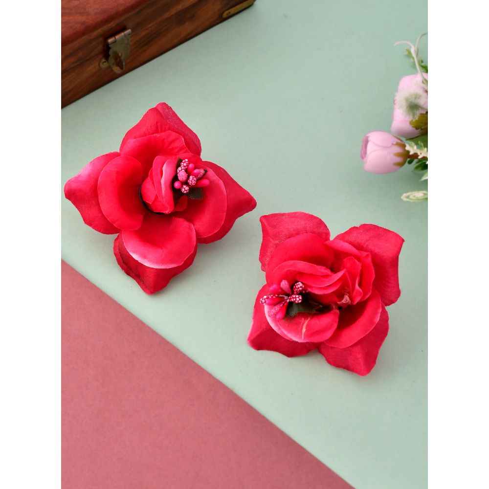 Silvermerc Designs Blossom Pink Rose Hair Clip
